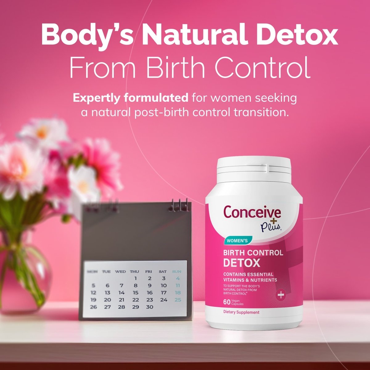 Buy Birth Control Detox Cleanse, 60 Capsules – Conceive Plus®